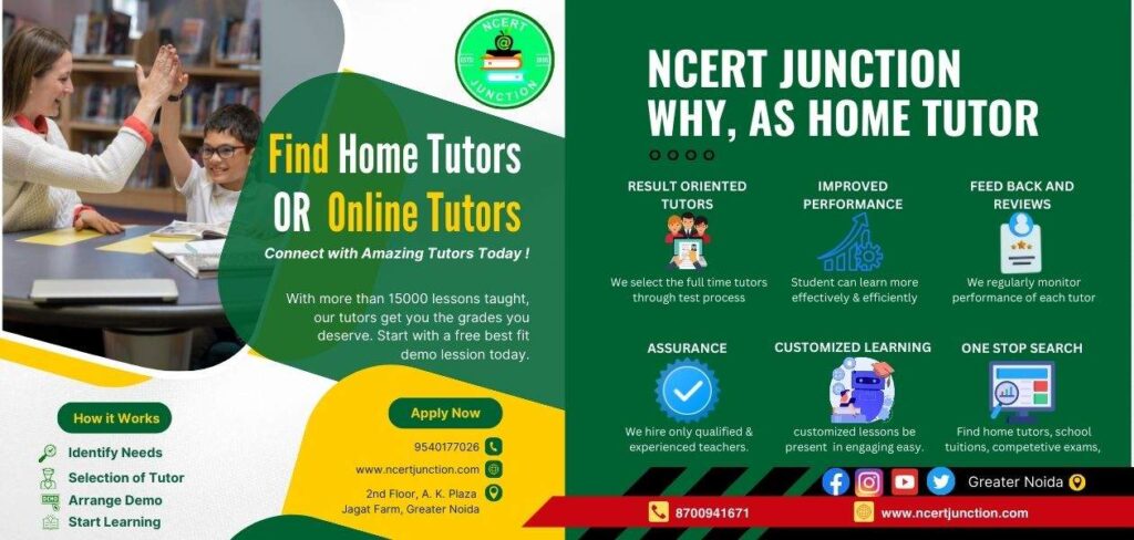 Home Tuition Provider in Greater Noida | Tutor - NCERT JUNCTION